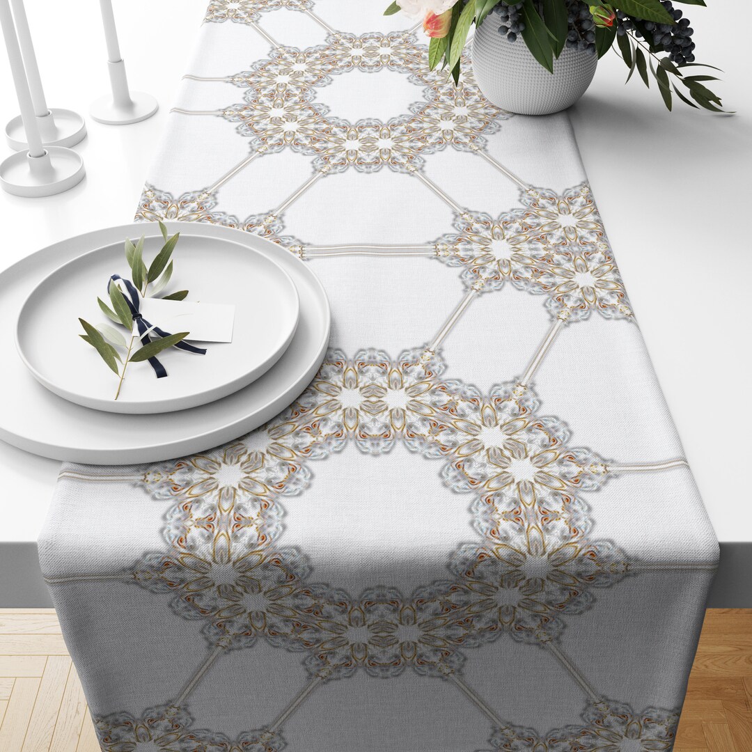 Islamic Art Table Runner, Muslim Table Cloth, Islamic Art Table Decor ...