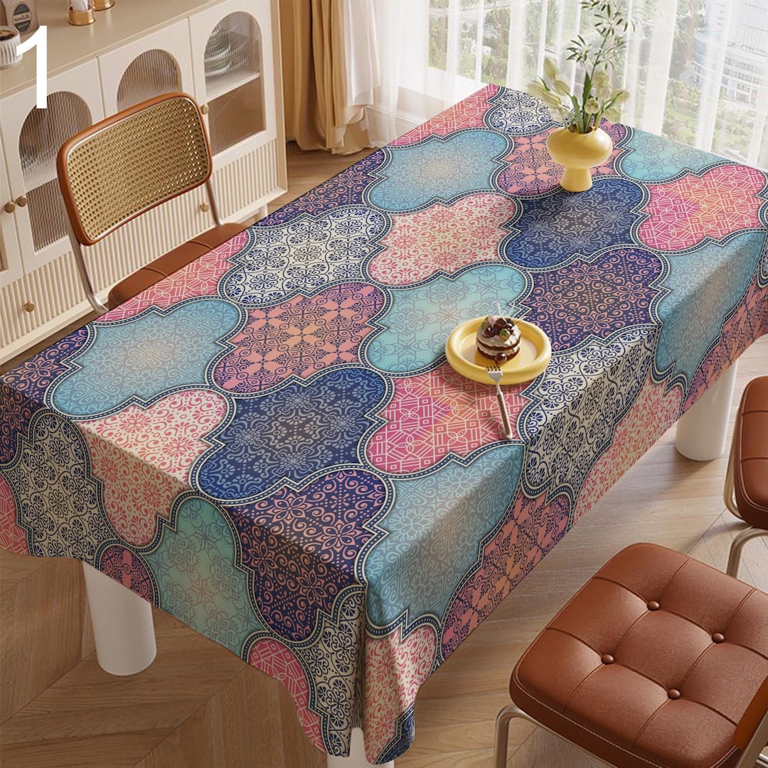 Ramadan Tablecloths, Islamic Geometric Tablecloth, Muslim Table Covers ...