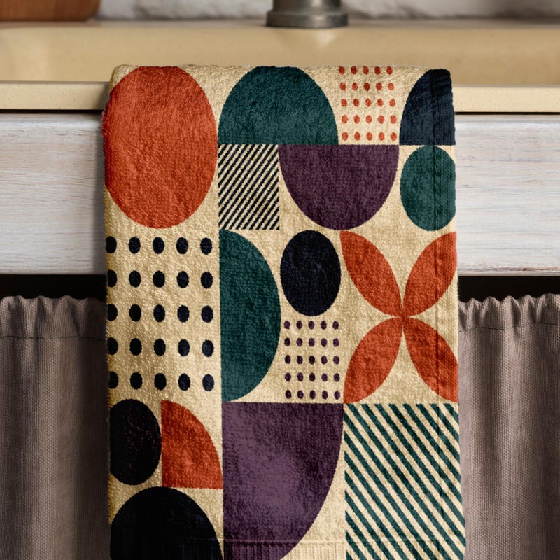 Geometric Hand Towel - Etsy