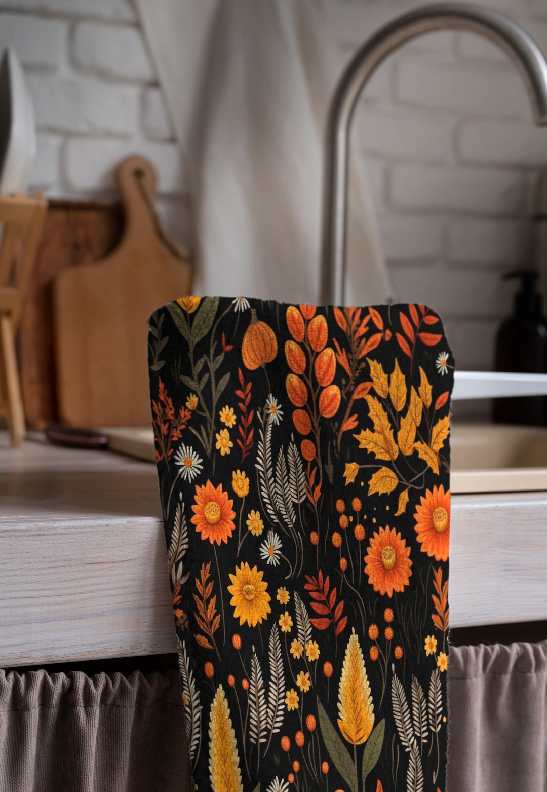 Autumn Leaves Tea Towels, Fall Tea Towel, Autumn Kitchen Decor, Kitchen ...