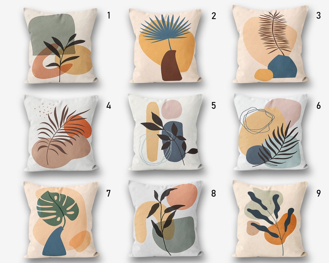 Abstract Pillow Cover, Boho Abstract Pillow Case, Abstract Art Pillows ...