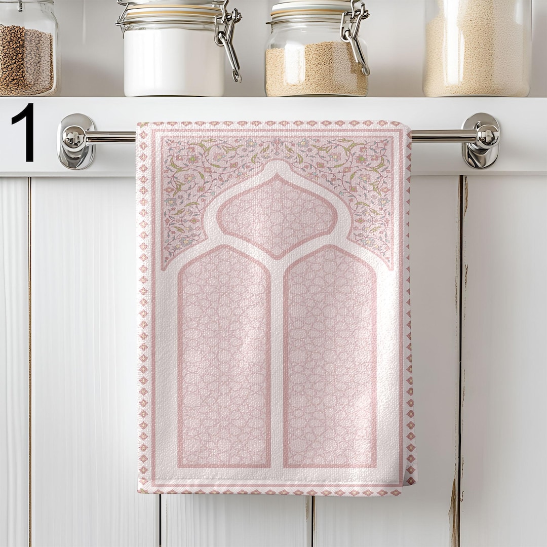 Ramadan Kitchen Decor, Islamic Geometric Dish Towels, Ramadan Tea ...