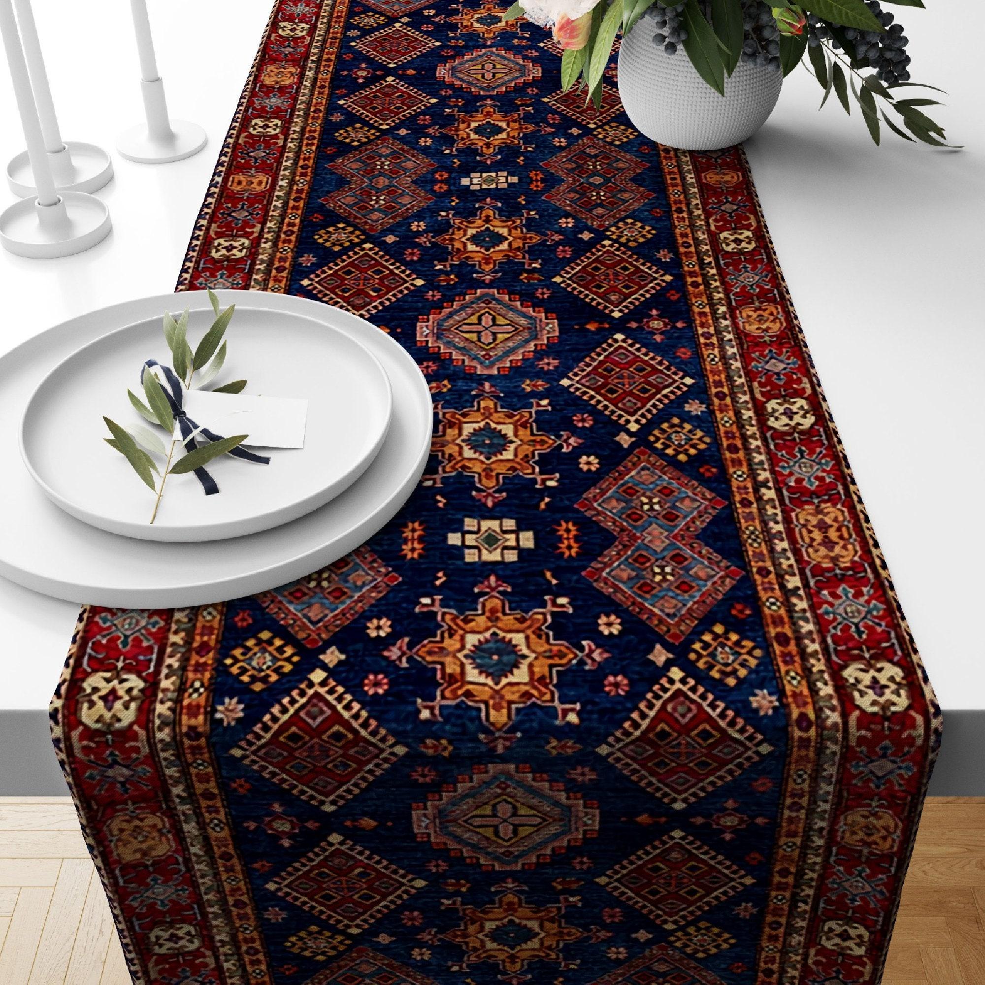 Ethnic Table Runners, Rug Table Runner, Authentic Table Runner, Kilim ...