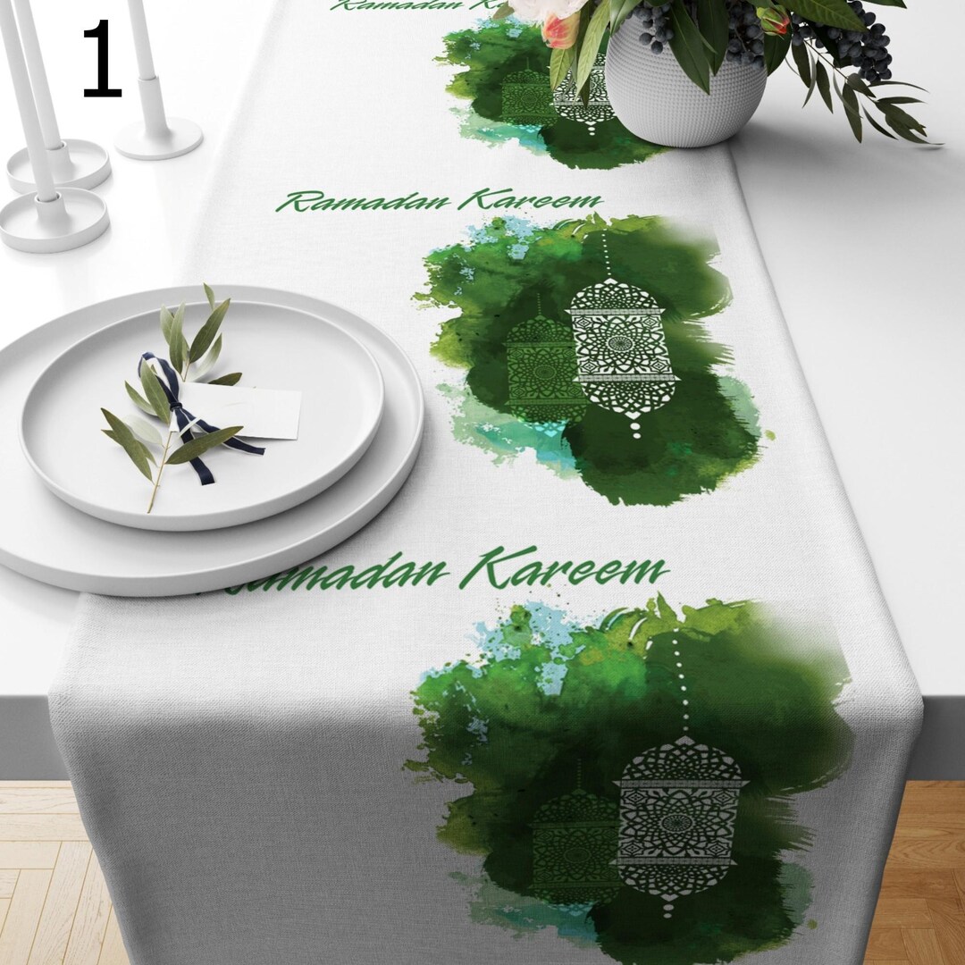 Ramadan Table Runners, Eid Ramadan Table Runner, Islamic Table Runner ...