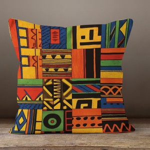 Ethnic African Style Pillow Covers, Ethnic Geometric Pillowcases ...