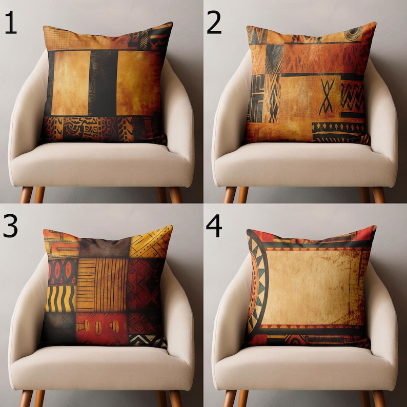 Mudcloth African Pillow Covers, Ethnic Pillowcase, Authentic Throw ...