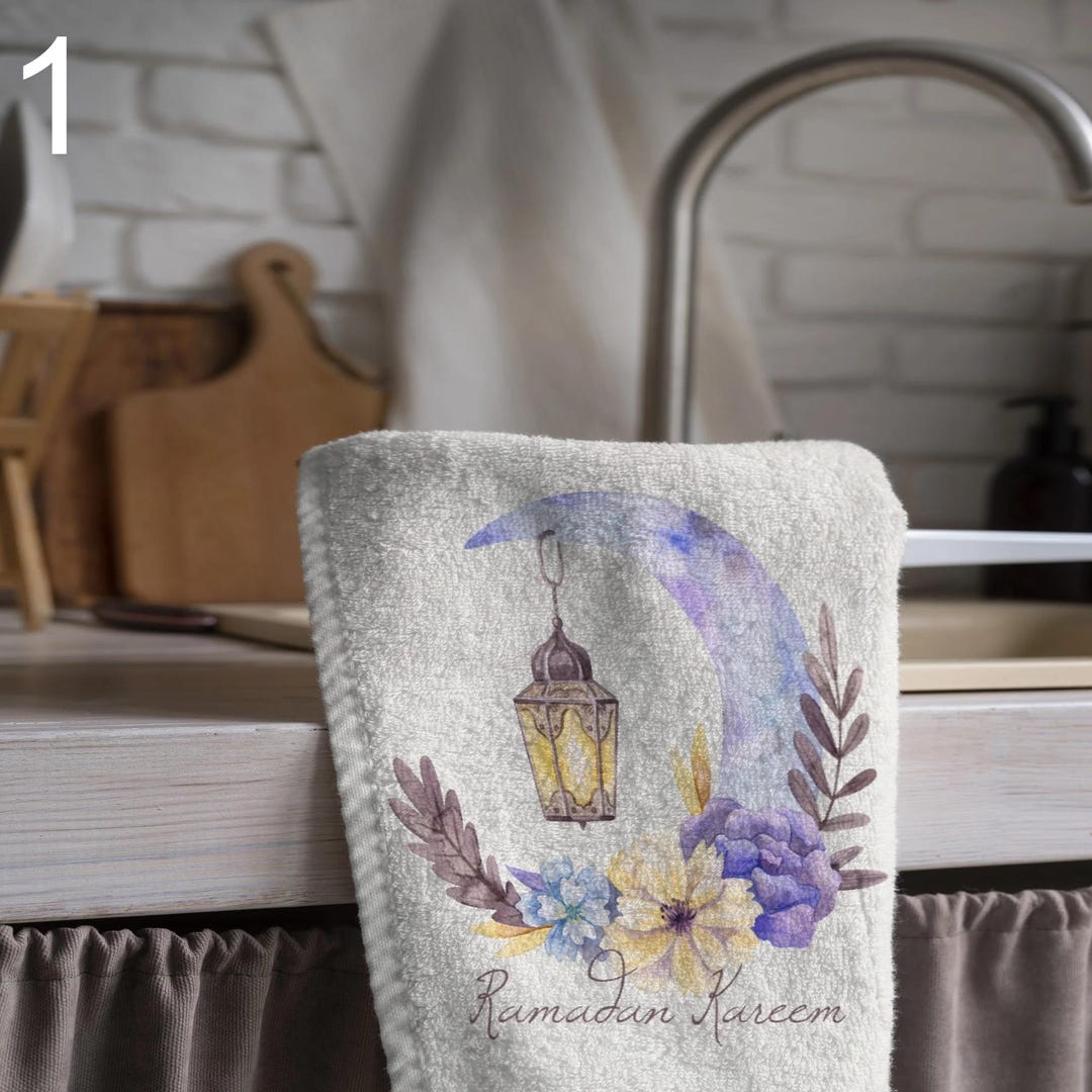 Ramadan Tea Towels, Islamic Dish Towel, Ramadan Kareem Kitchen Decor ...