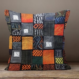 Ethnic African Style Pillow Covers, Ethnic Geometric Pillowcases ...