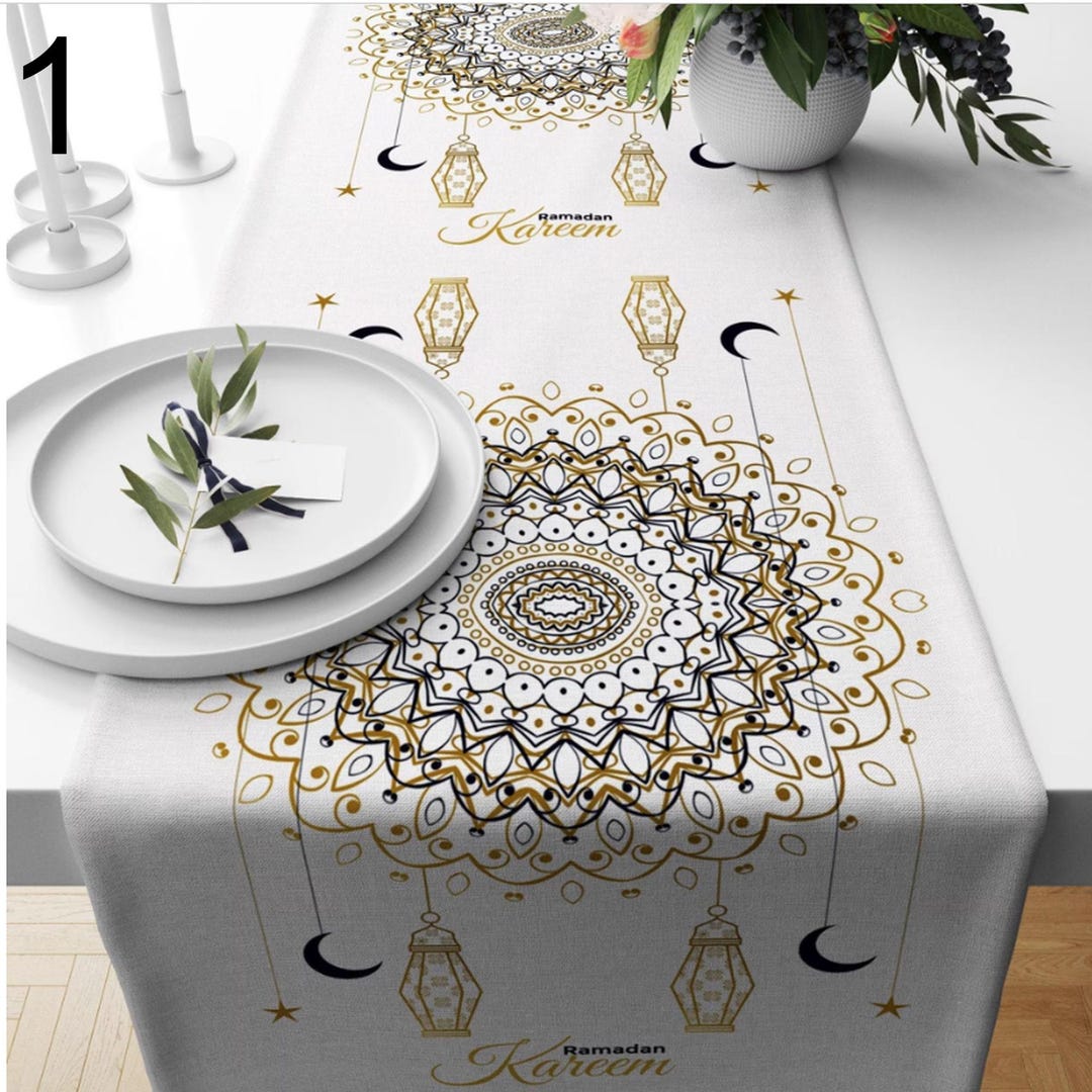 Ramadan Table Runners, Eid Ramadan Table Runner, Islamic Table Runner ...