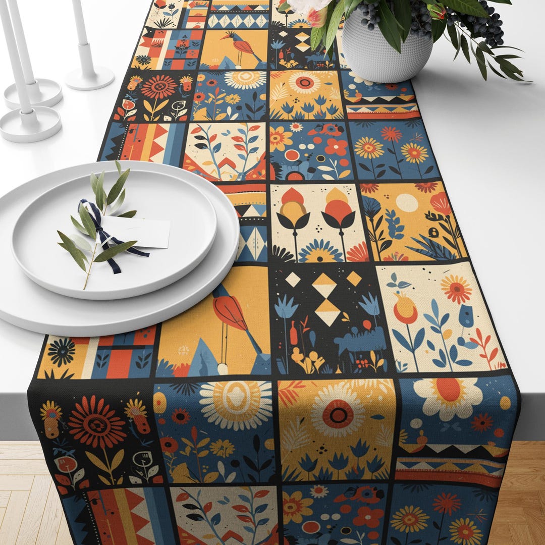 Autumn Leaf Table Runner, Fall Leaves Table Runner, Autumn Table Decor ...
