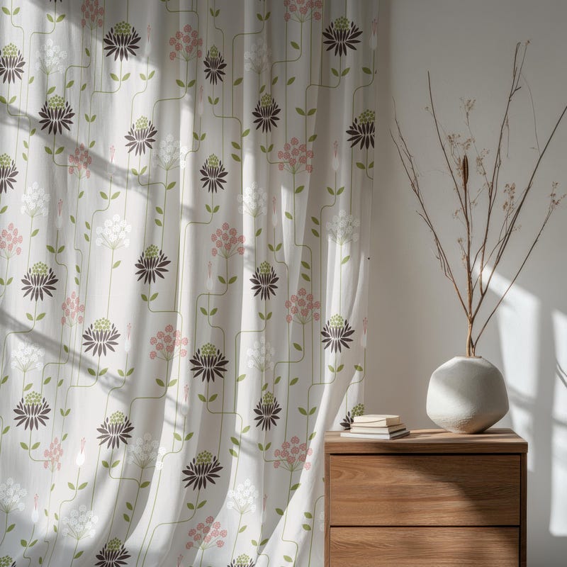 Dandelion Curtain - Etsy