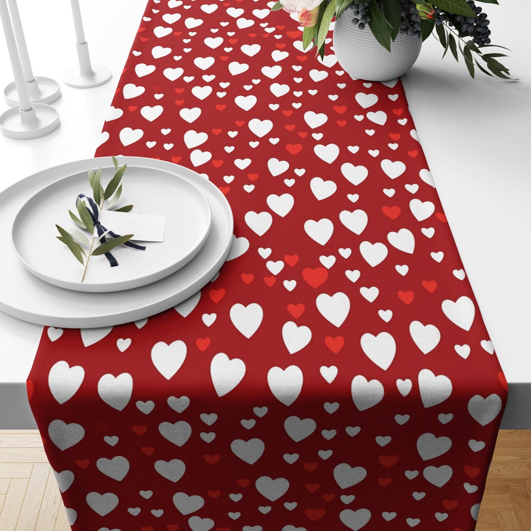 Valentine's Day Table Runner, Valentine's Day Table Decoration ...