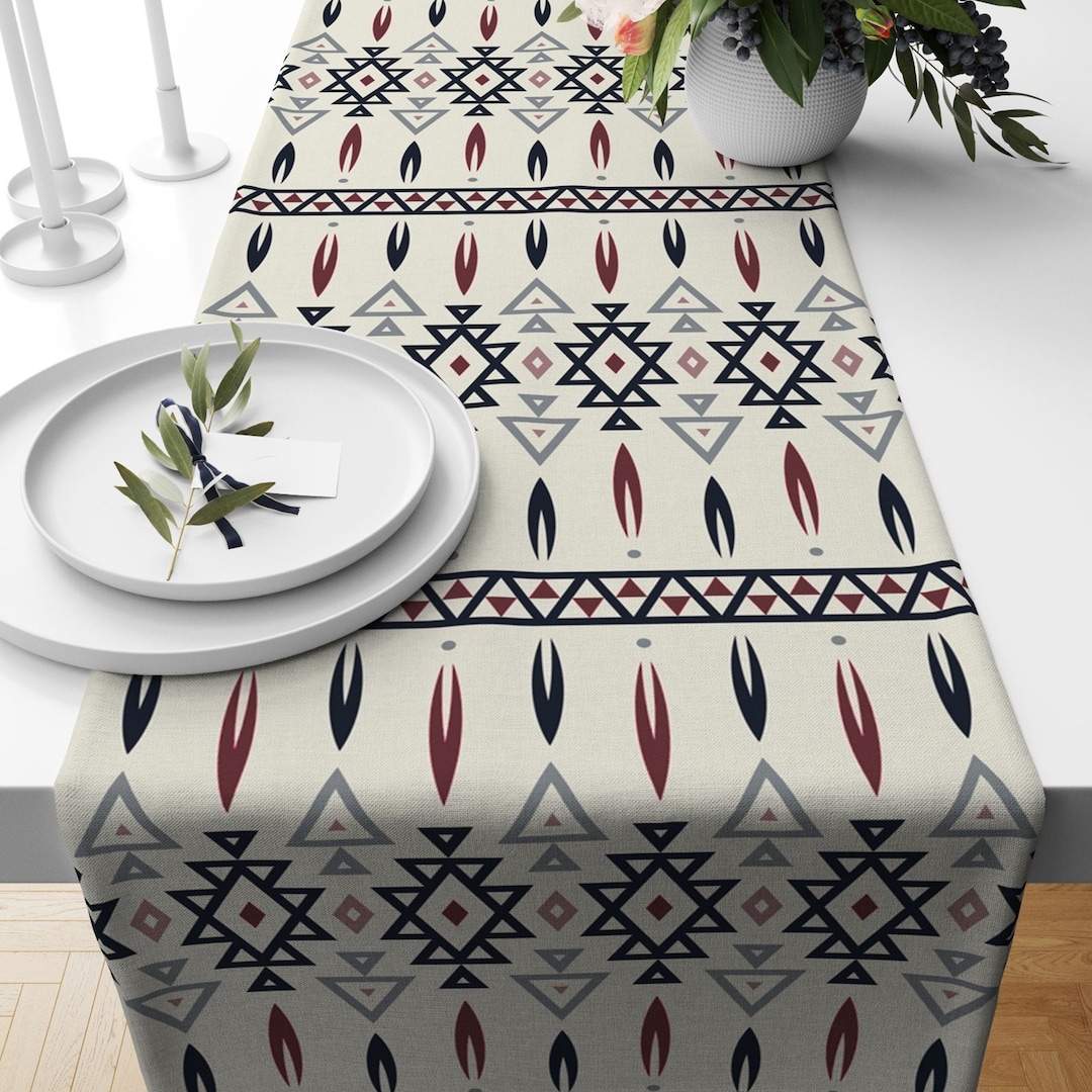 Ethnic Table Runners, Boho Table Runner, Bohemian Table Runner, Kilim ...