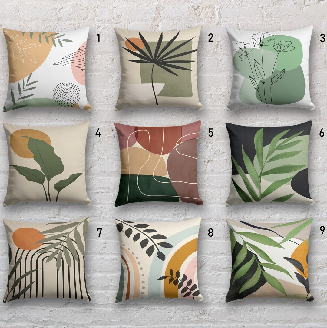 Abstract Pillow Cover, Boho Abstract Pillow Case, Abstract Art Pillows ...