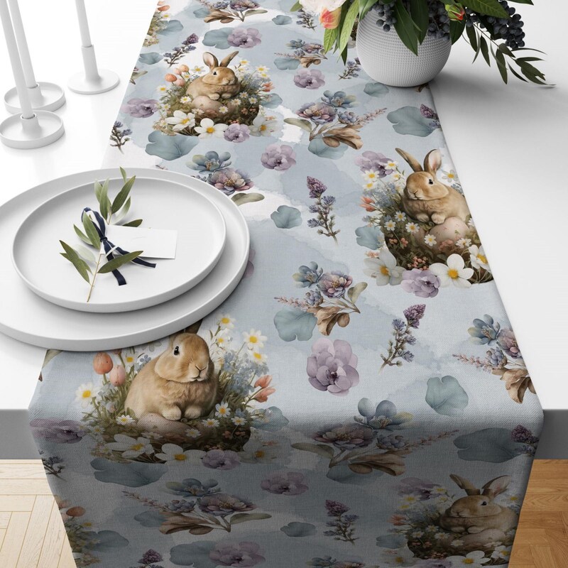 Bunny Table Runner - Etsy
