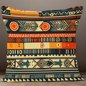 Ethnic Throw Pillow Covers, Aztec Digital Print Pillow Covers, Rug ...