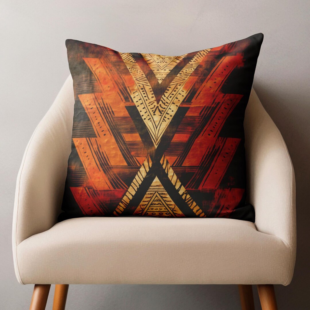 African Ethnic Pillowcase, Ethnic African Throw Pillow Covers, African ...