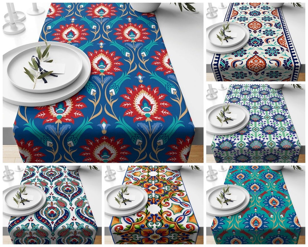 Tulip Table Runner Turkish Oriental Table Runner Oriental - Etsy