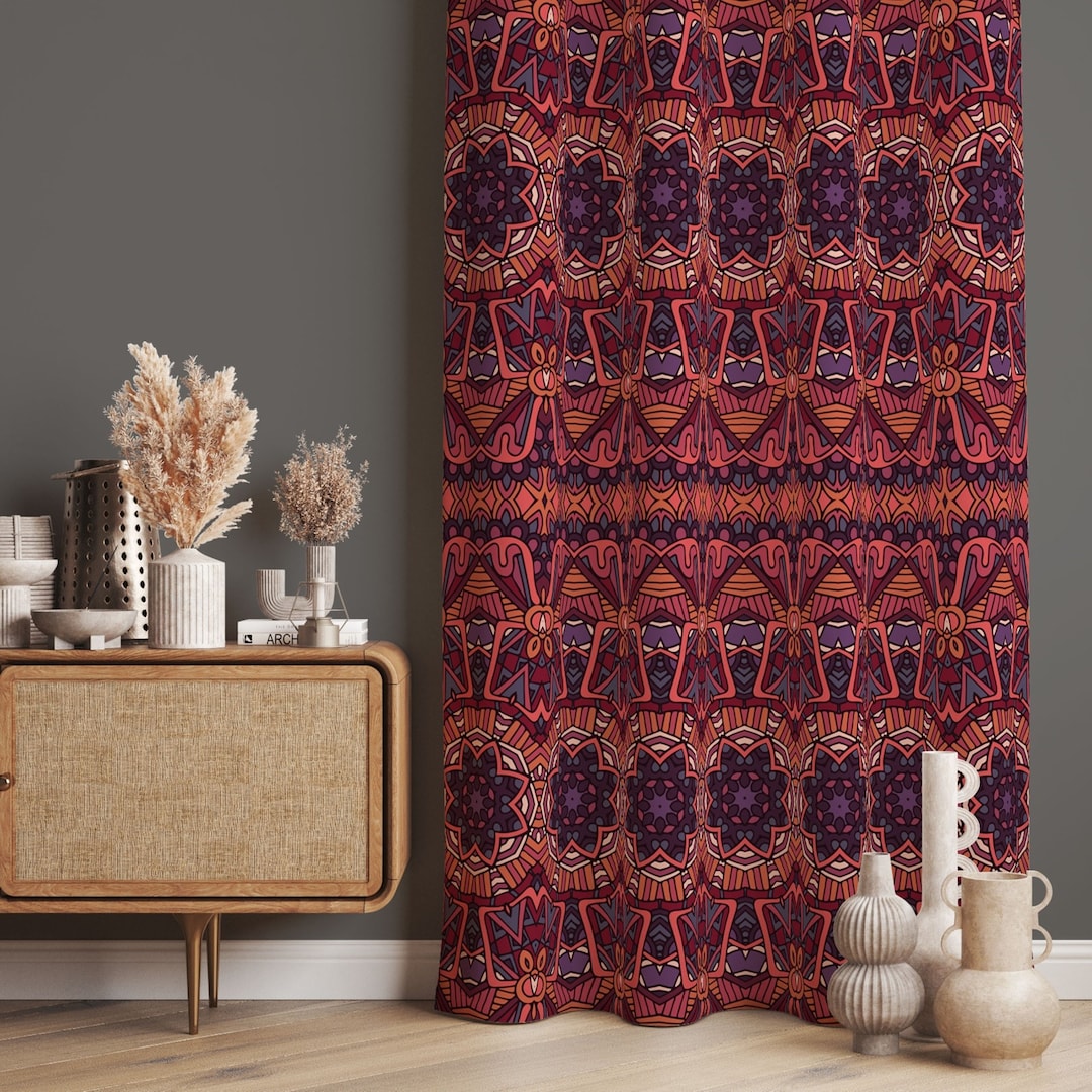 Modern Vintage Ethnic Curtains, Ethnic Mudcloth Curtain Panels ...