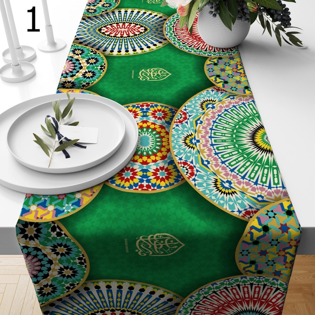 Ramadan Table Runners, Eid Ramadan Table Runner, Islamic Table Runner ...