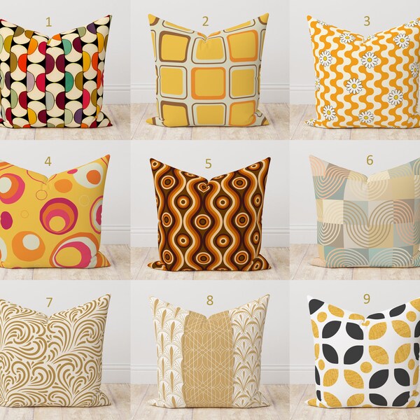Mid Century Pillow Covers - Etsy