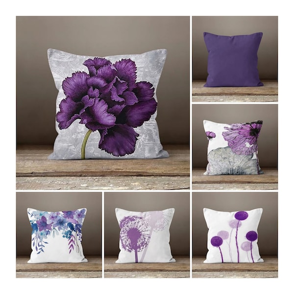 Purple Throw Pillow - Etsy