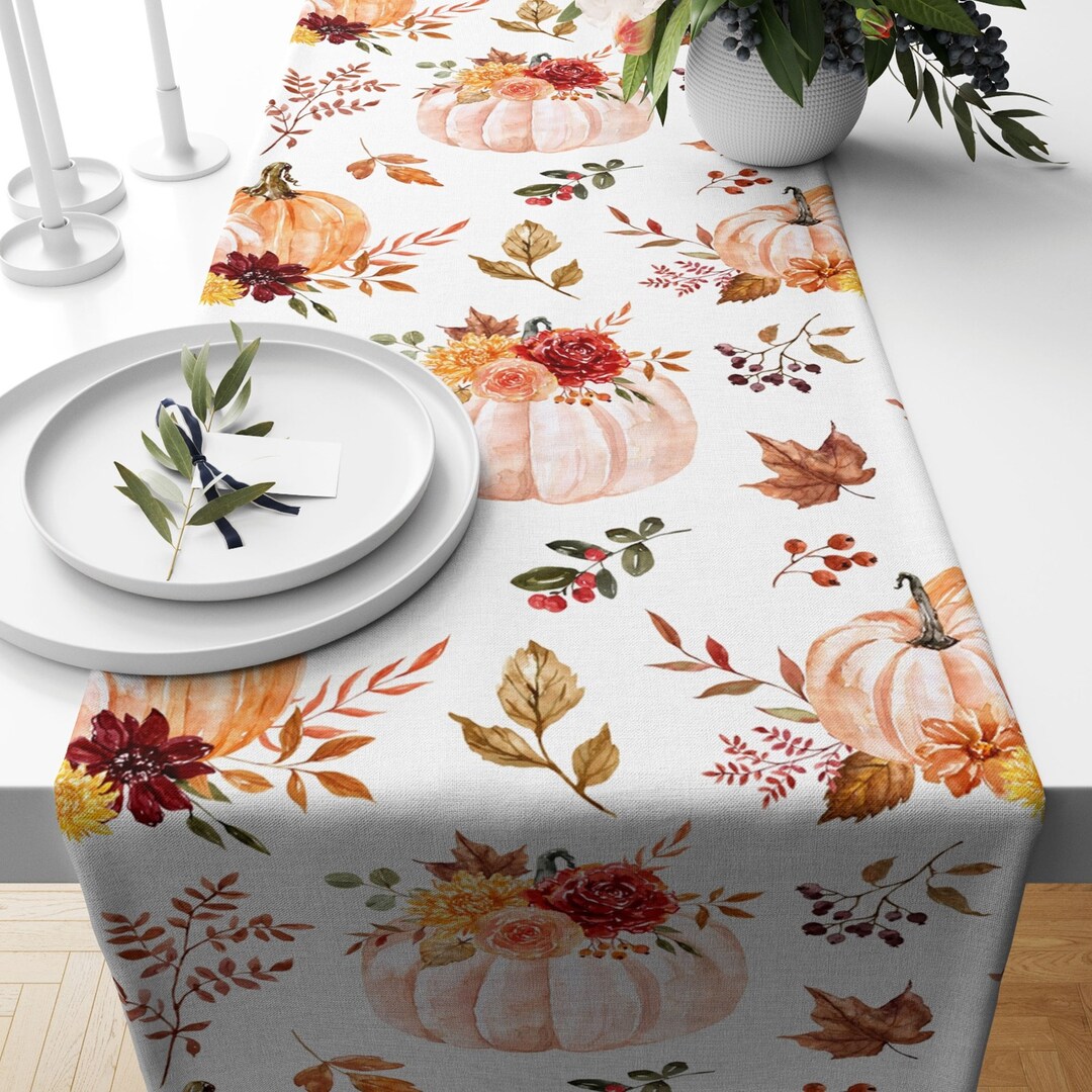Halloween Runner, Halloween Table Runner, Halloween Decor, Pumpkin ...