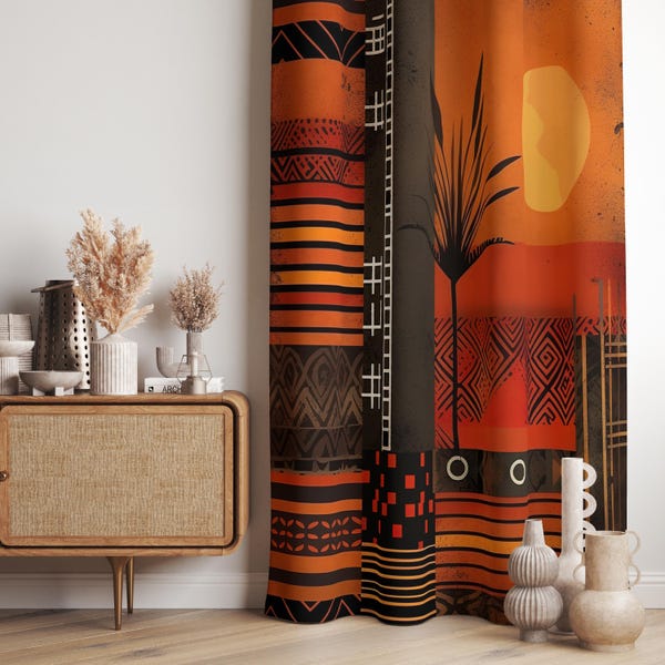 African Curtains - Etsy