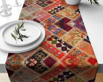 Ethnic Table Runners, Rug Table Runner, Authentic Table Runner, Kilim ...