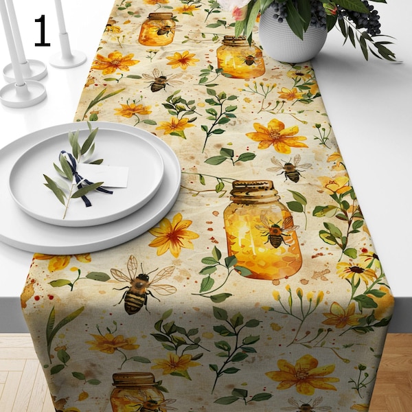 Bee Table Runner - Etsy