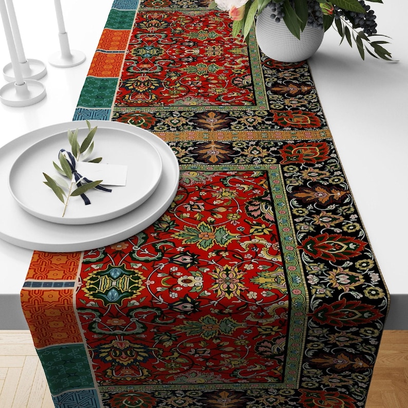 Ethnic Table Runners, Rug Table Runner, Authentic Table Runner, Kilim ...