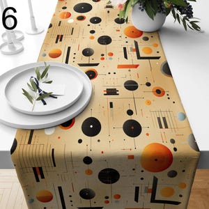 Mid Century Modern Table Runner, Retro Table Runner, Retro Party Table ...