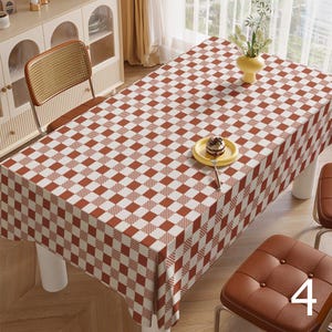 Classic Gingham Checkered Tablecloth, Rustic Picnic Table Cover ...