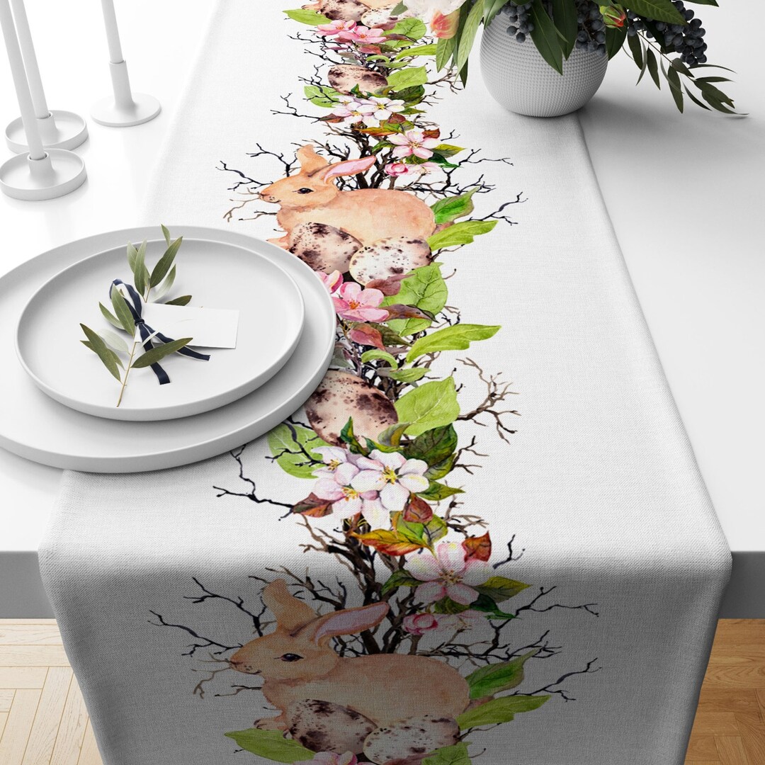 Easter Table Runner, Easter Table Decoration, Easter Table Runner, Easter Decor, Easter Table ...