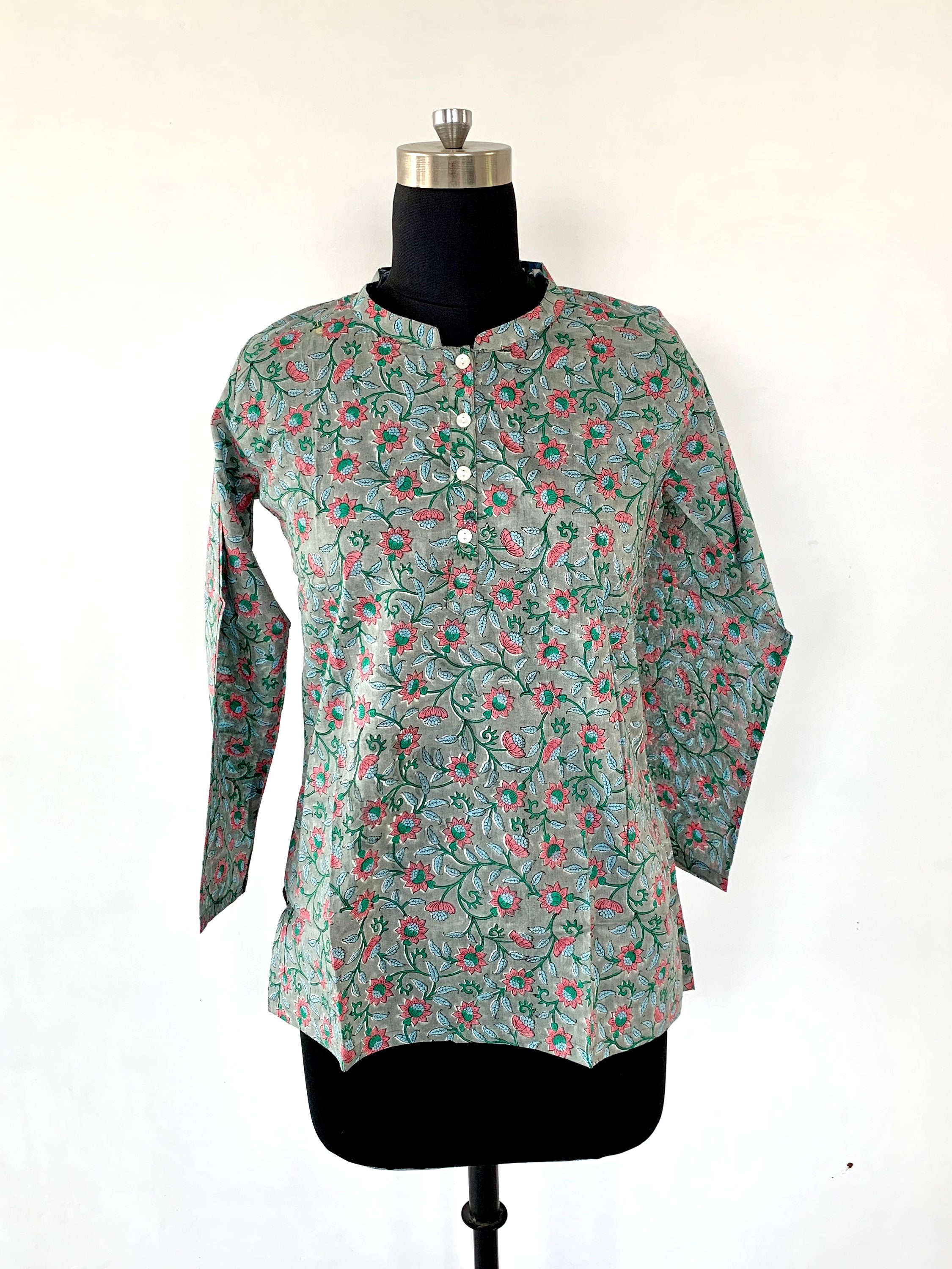 Hand Block Print Cotton Tunic - Etsy