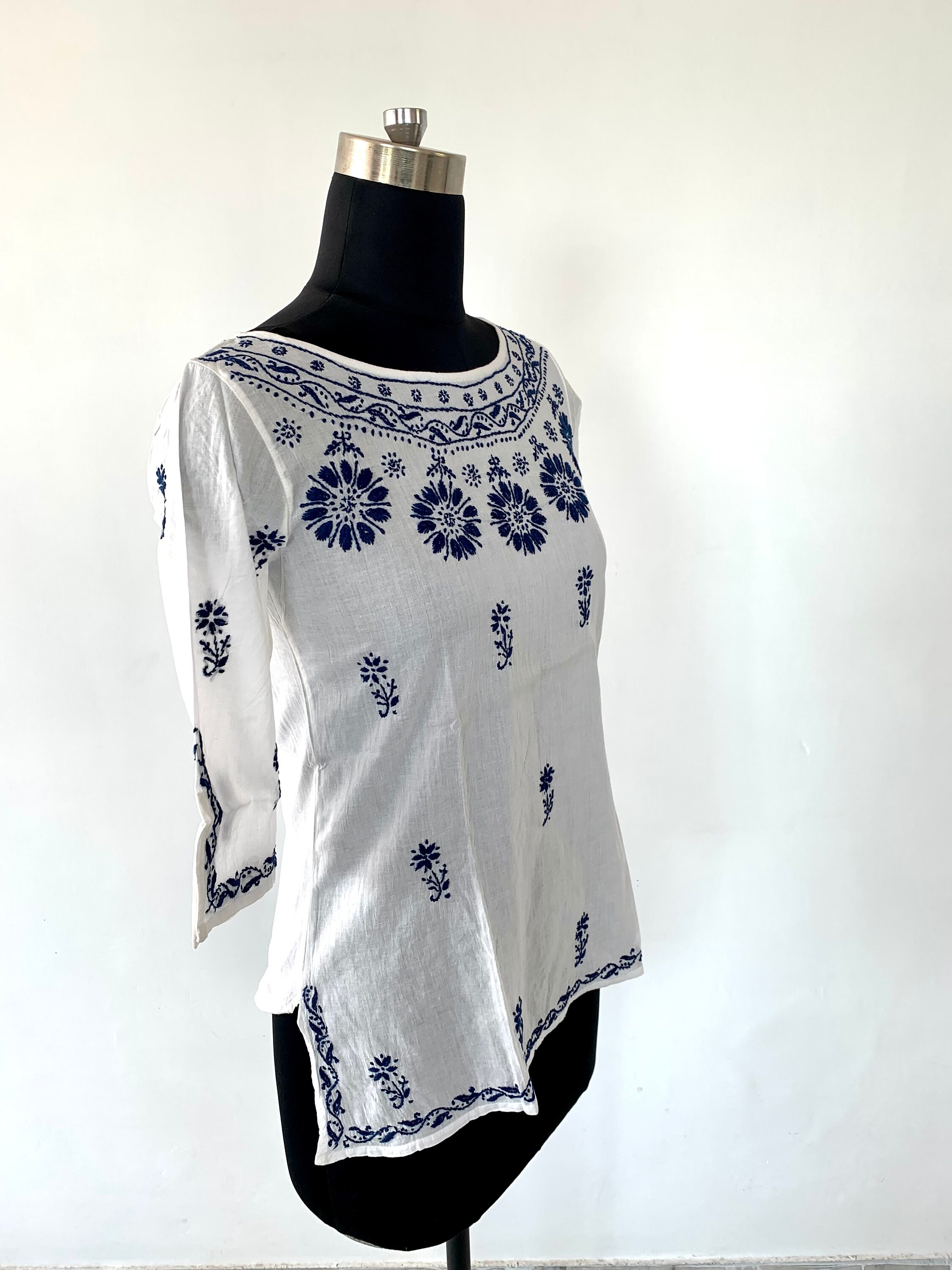 Womens Embroidered Cotton Tunic - Etsy