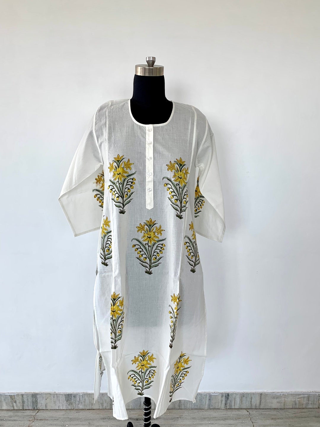 Hand Block Print Cotton Tunic - Etsy