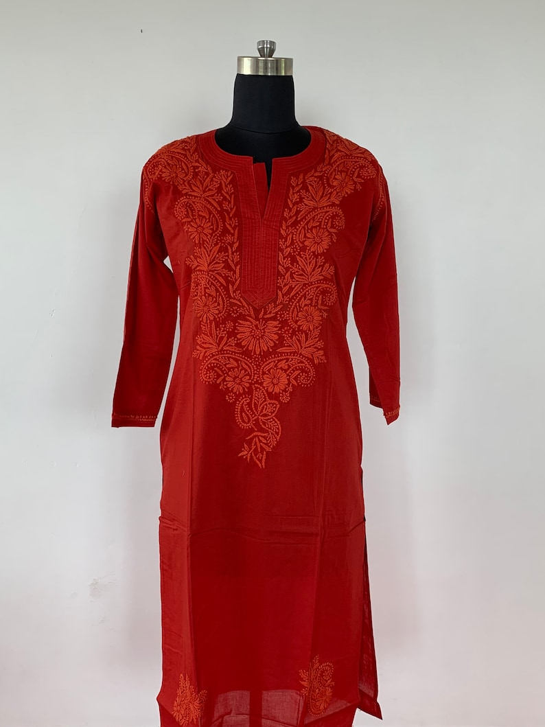 Womens Embroidered Cotton Tunic - Etsy