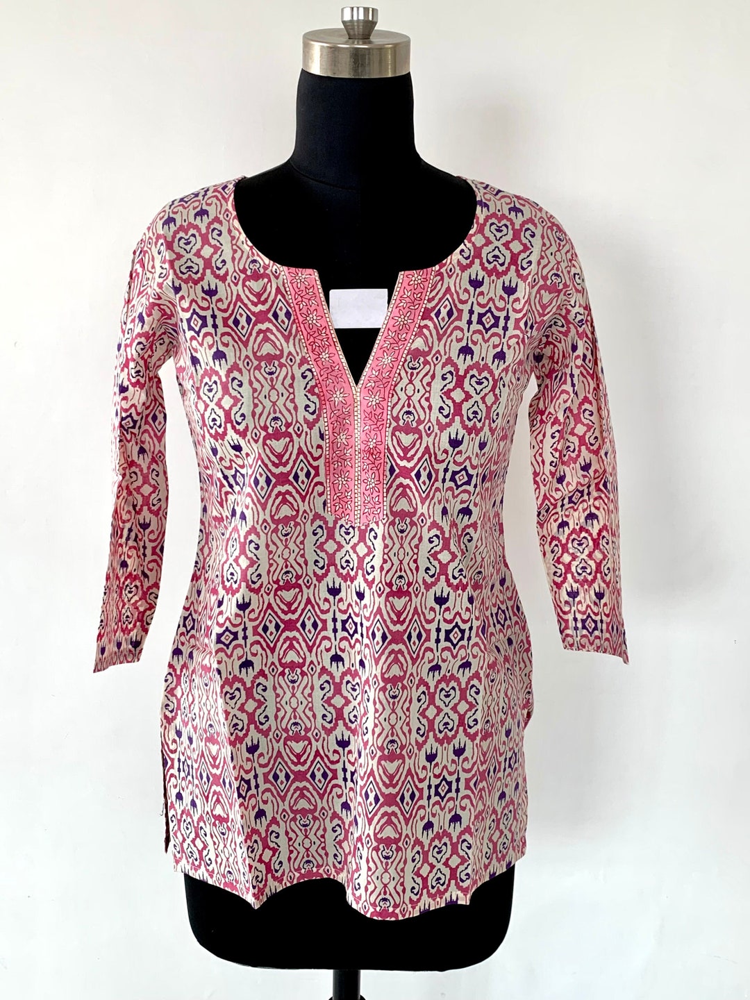 Hand Block Print Cotton Tunic - Etsy