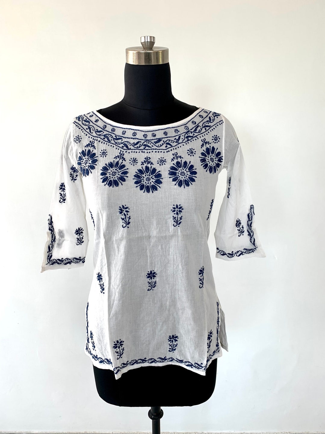Womens Embroidered Cotton Tunic - Etsy