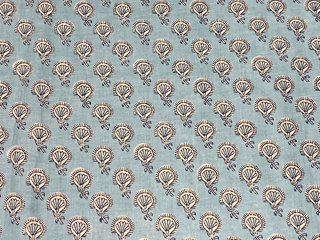 Floral Print Cotton Fabric by Yard Voile Cotton Print Fabric Indian ...