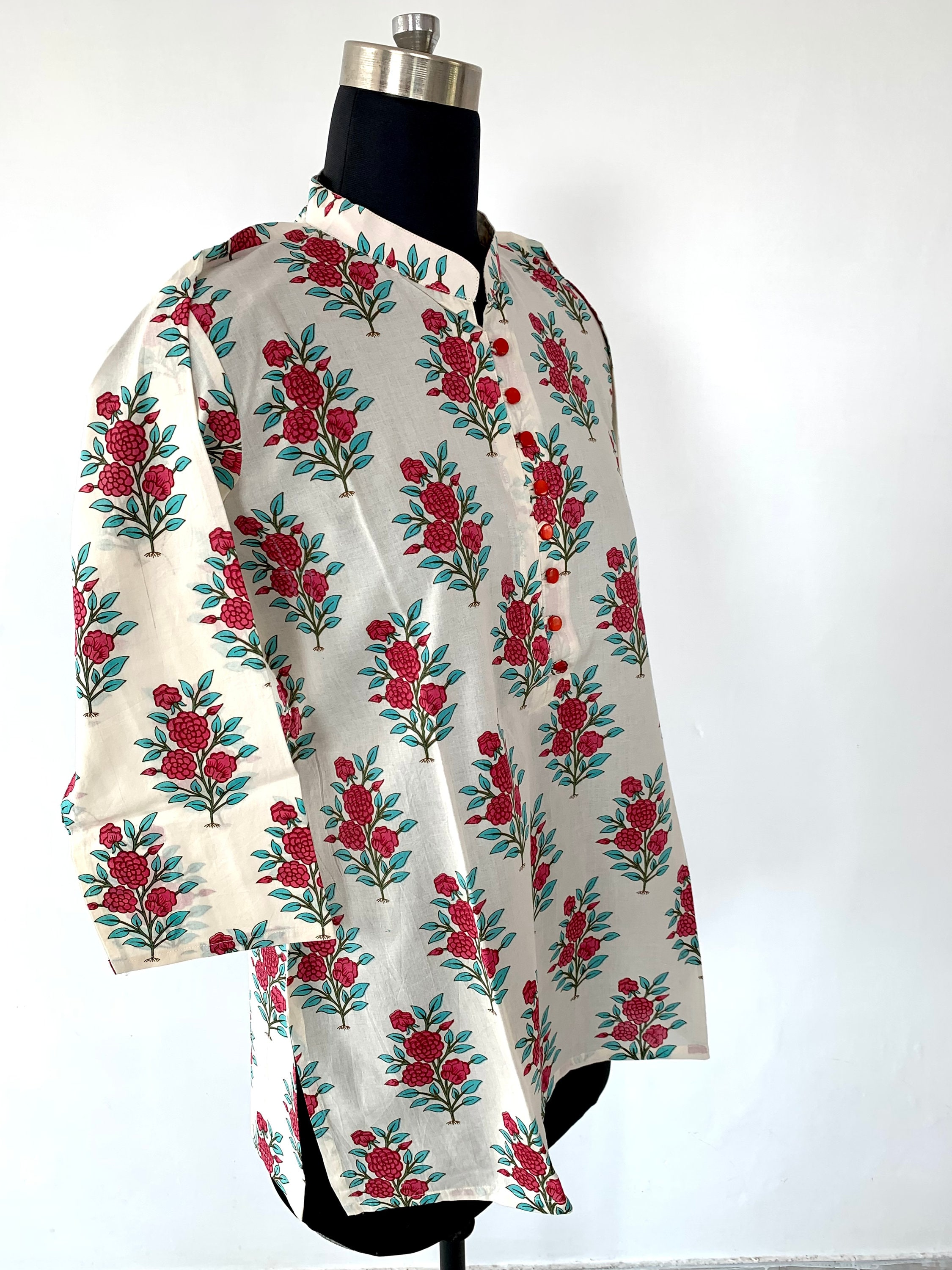 Hand Block Print Cotton Tunic - Etsy