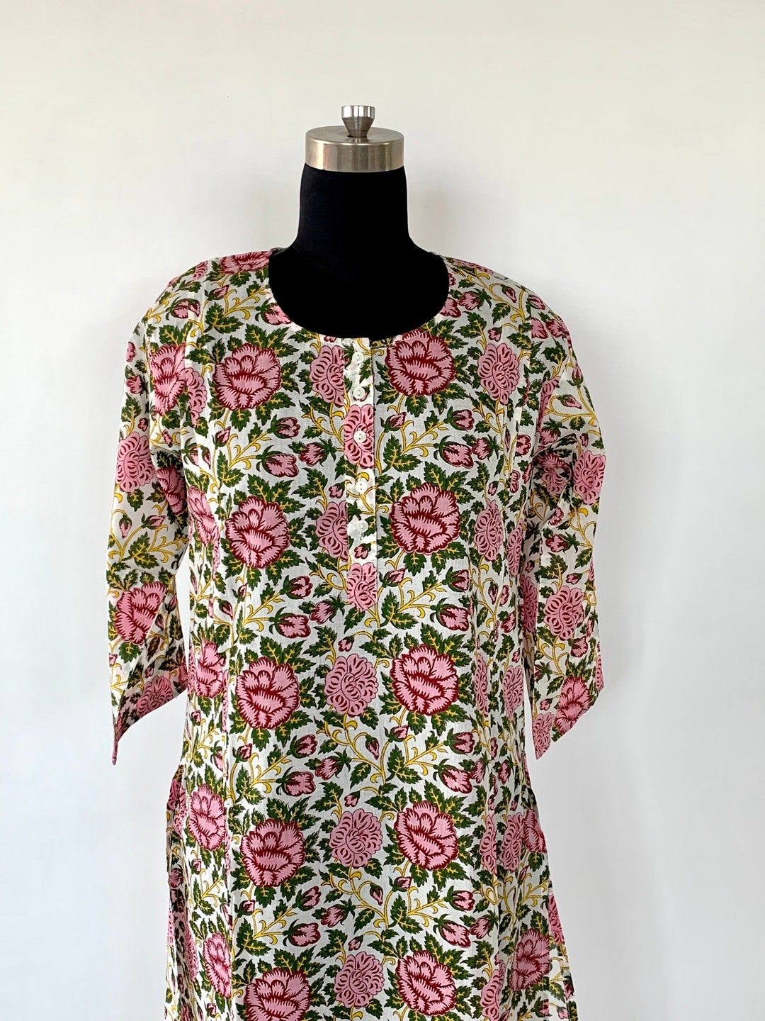 Hand Block Print Cotton Tunic - Etsy