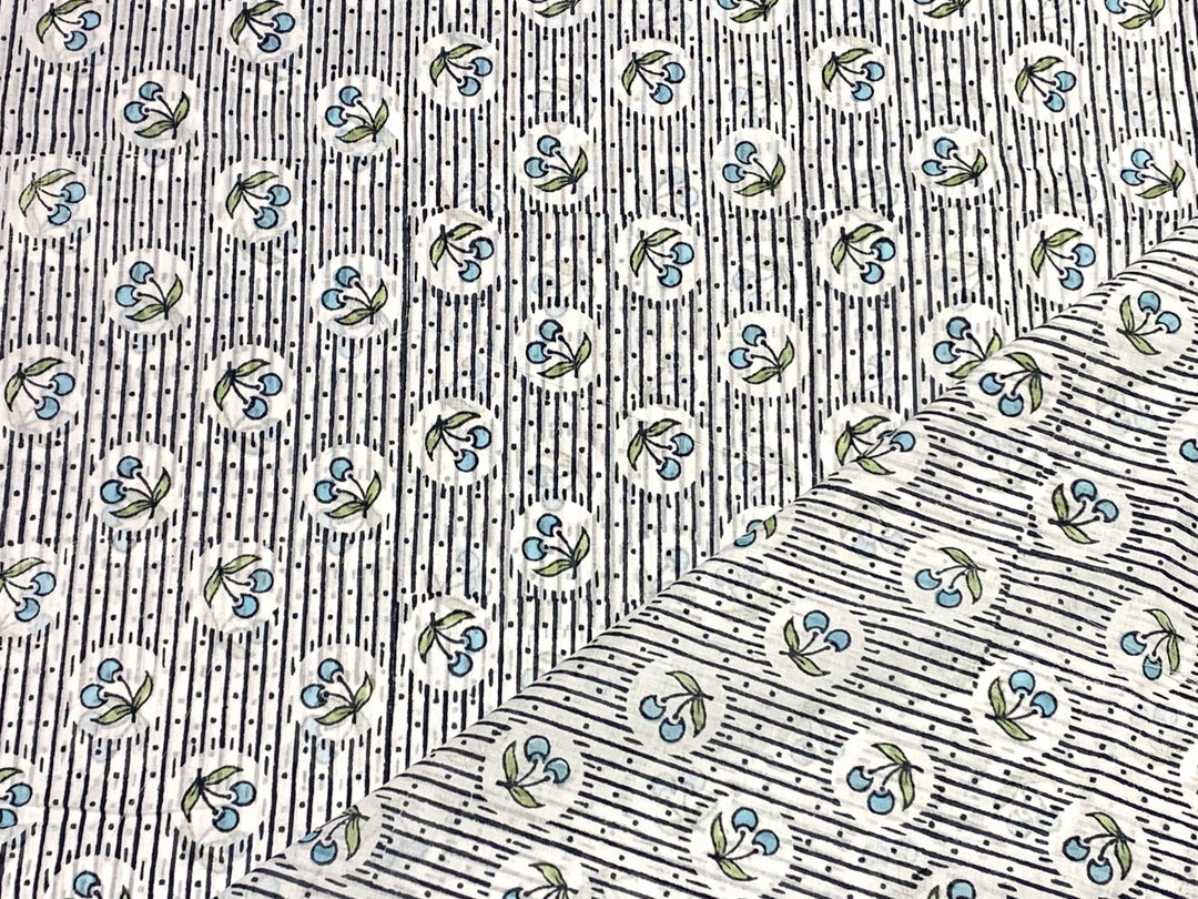 Hand Block Print Cotton Fabric, Hand Block Print Cotton Loose Fabric by ...