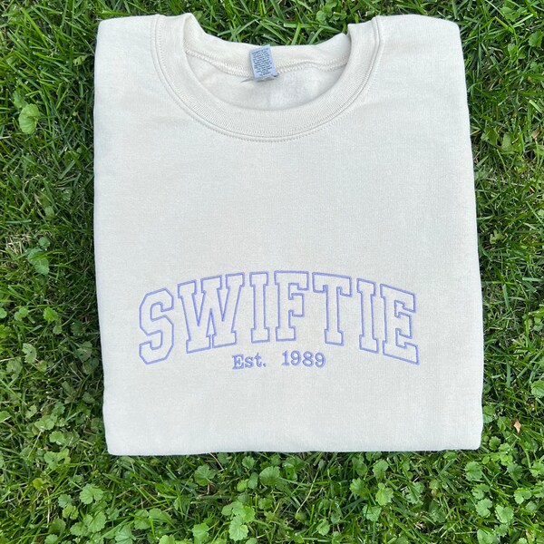 Taylor Swiftie Merch Sweatshirt Embroidered - Etsy