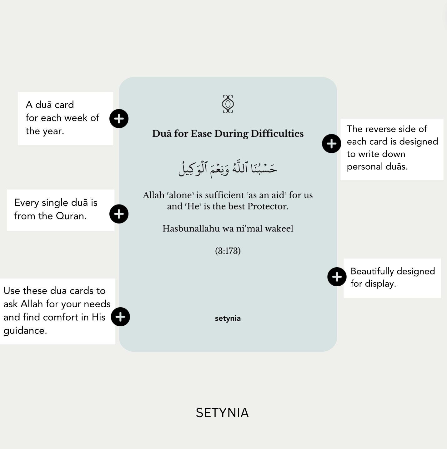 Quranic Dua Cards: 52 Daily Islamic Prayers, Muslim Gift, Ramadan ...