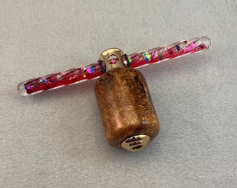 Handcrafted Turned Wood Oil Wand Kaleidoscope, Walnut & Quarter Sawn ...