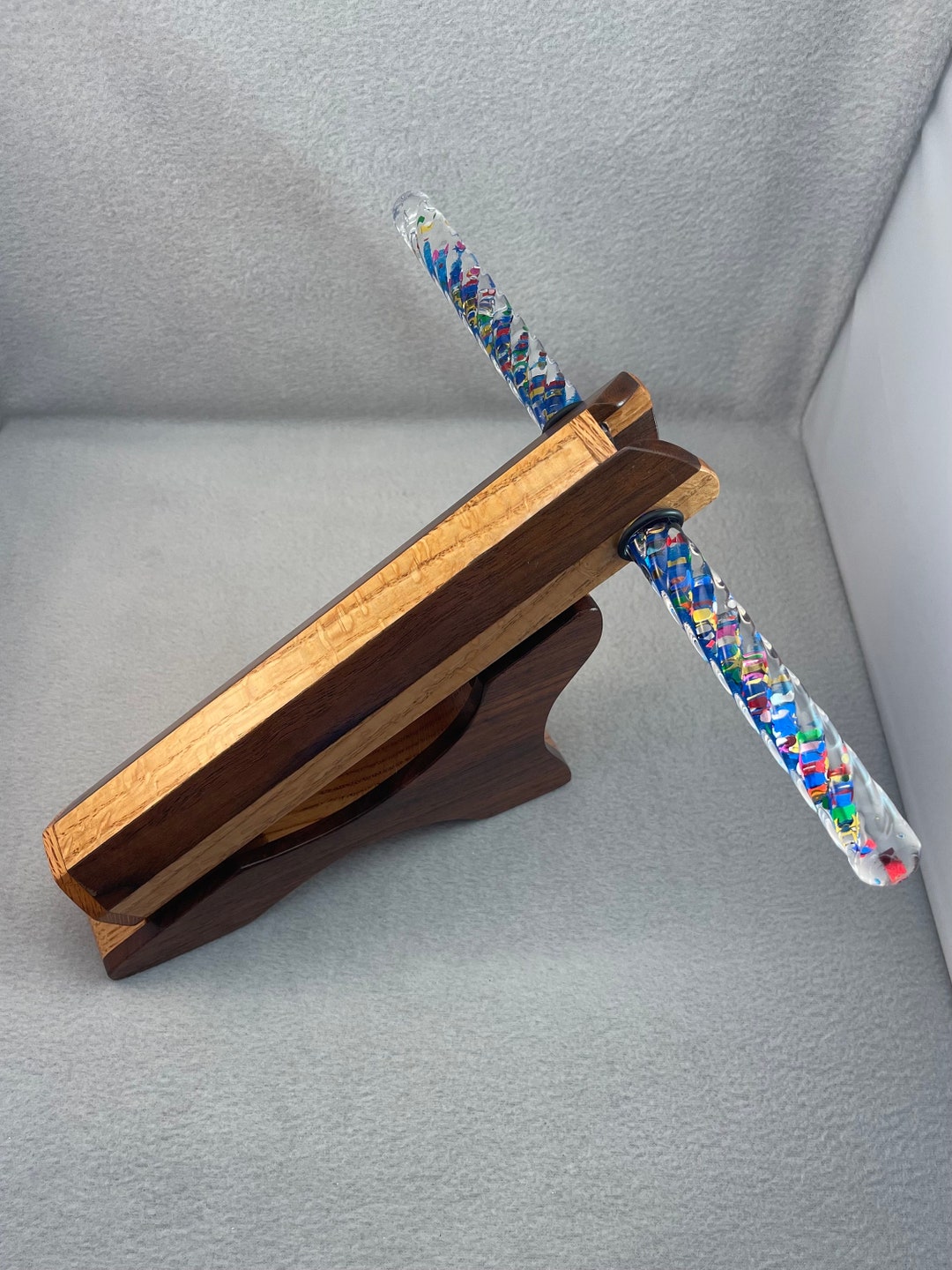 Handcrafted Turned Wood Oil Wand Kaleidoscope, Walnut & Quarter Sawn ...