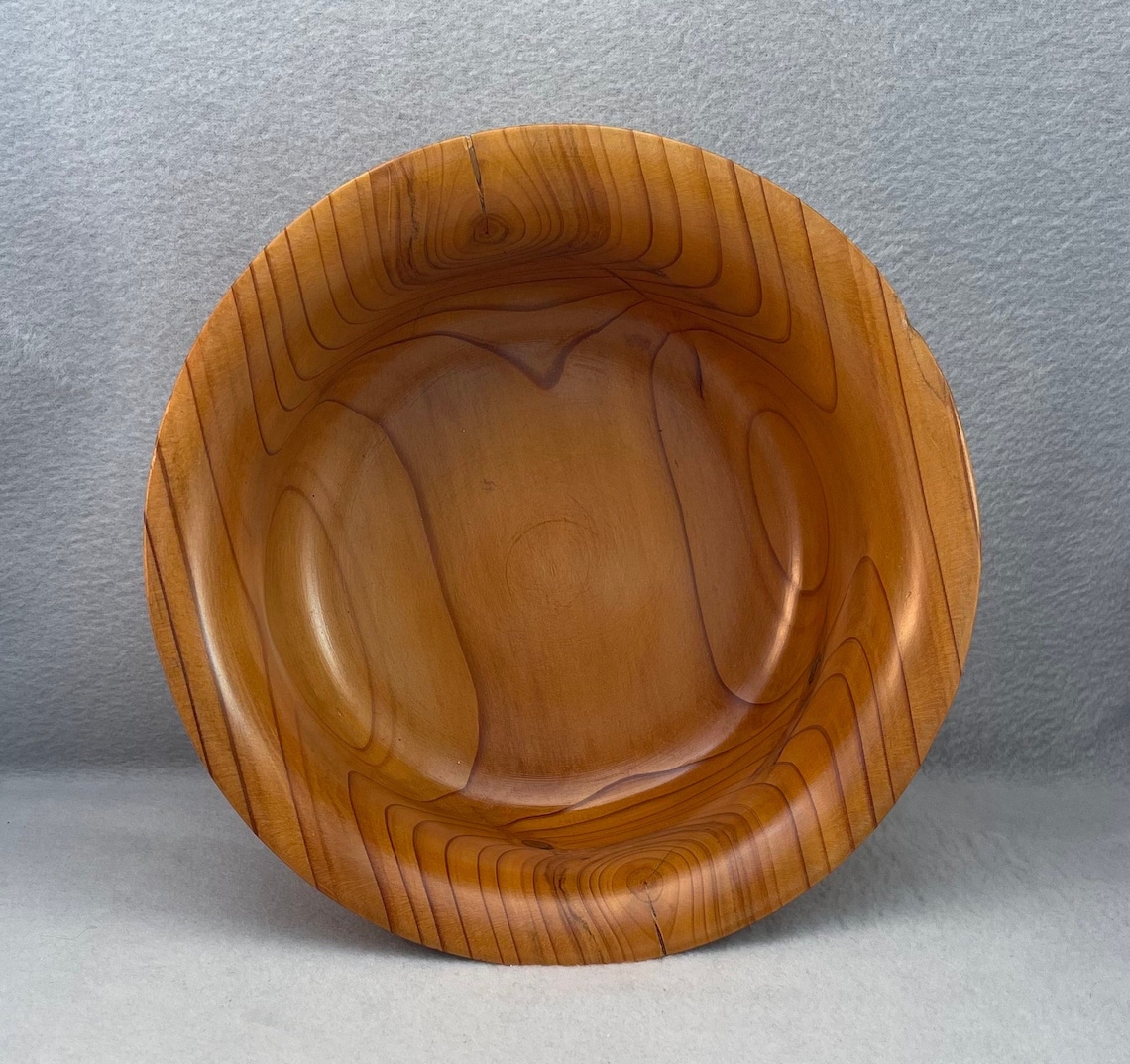Hand Turned Cypress Wood Bowl - Etsy