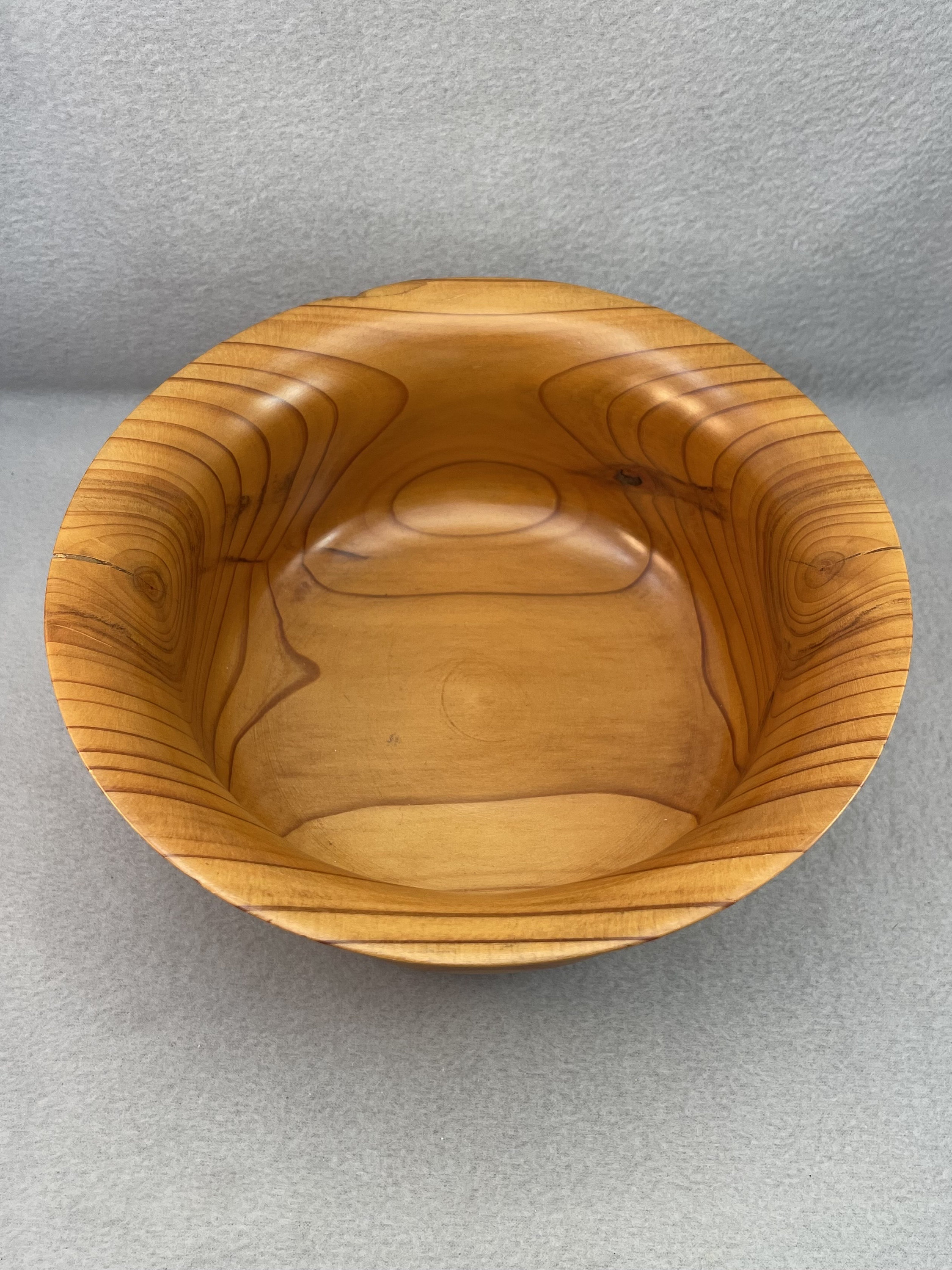 Hand Turned Cypress Wood Bowl - Etsy